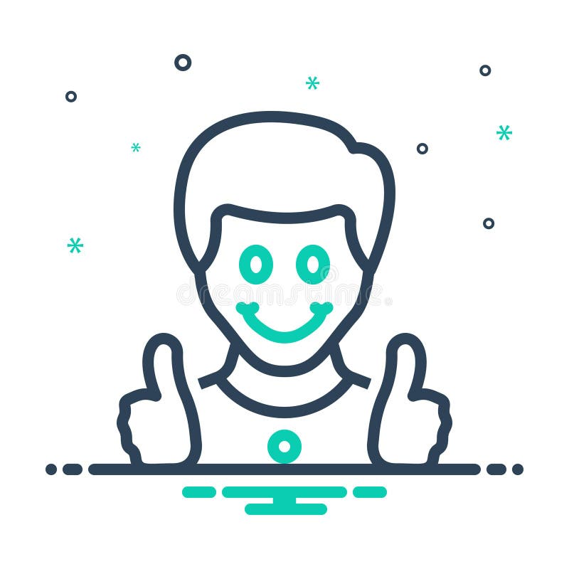 Mix Icon for Happy, Cheerful and Joy Stock Vector - Illustration of ...