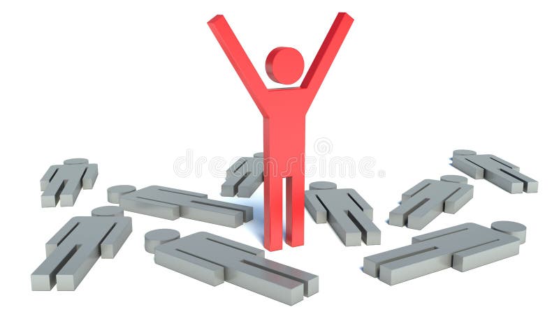 Icon of a happy man stock illustration. Illustration of winner - 40135009