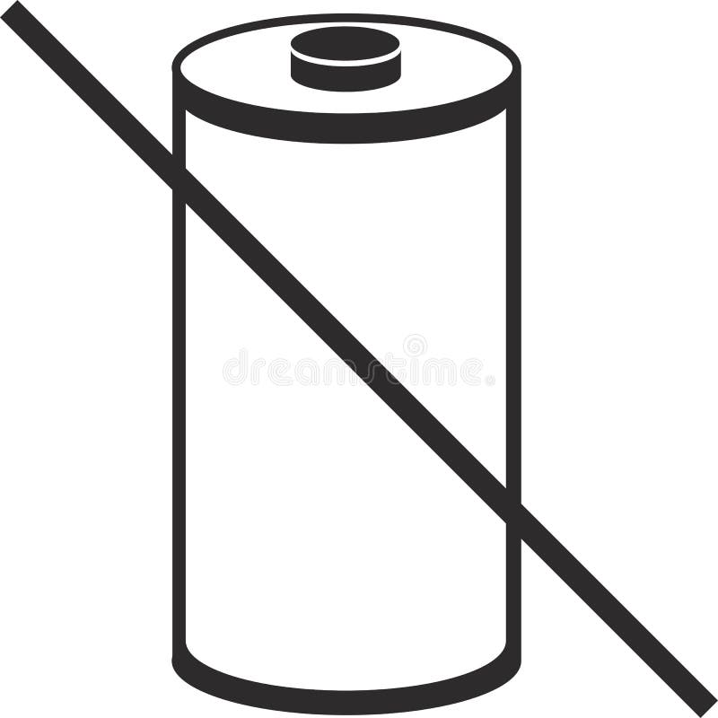 The Icon Has No Battery Charge. There is No Battery. Stock Vector ...