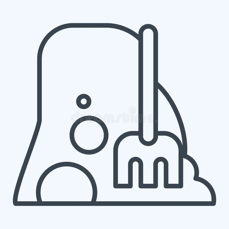 Icon Haystack. Related To Agriculture Symbol. Line Style. Simple Design ...