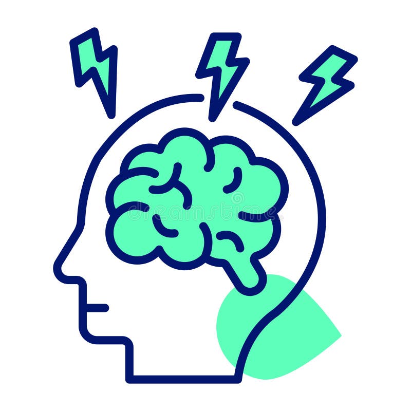 An Icon of Headache, Editable Vector Style Stock Vector - Illustration ...