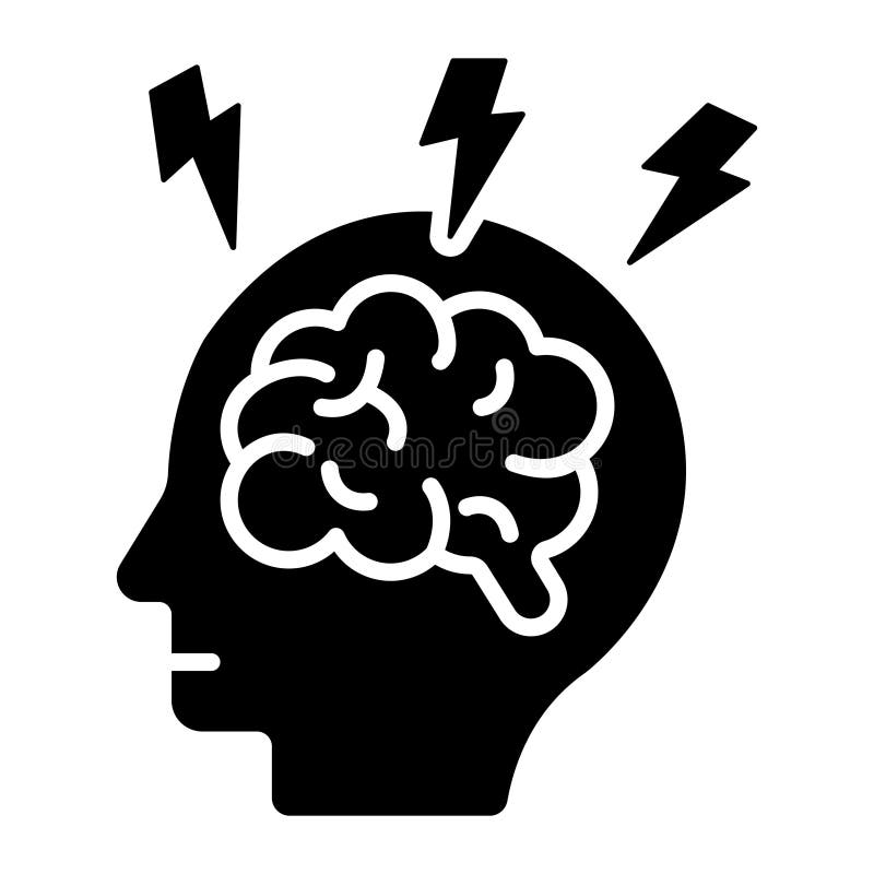 An Icon of Headache, Editable Vector Style Stock Vector - Illustration ...