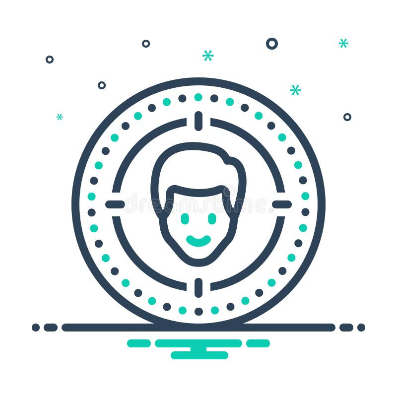 Mix Icon for Headhunting, User and Client Stock Vector - Illustration ...