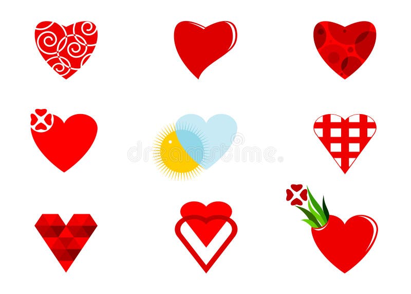 Icon heart. stock vector. Illustration of badge, patterns - 70192917