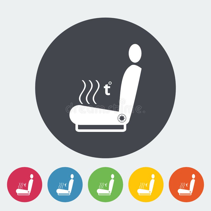 Icon heated seat. stock vector. Illustration of heat - 90293115