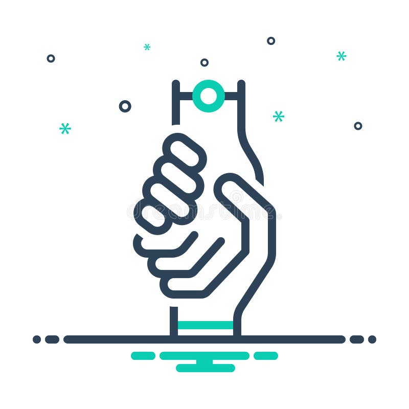 Mix Icon for Help, Pick Me Up and Succor Stock Vector - Illustration of ...