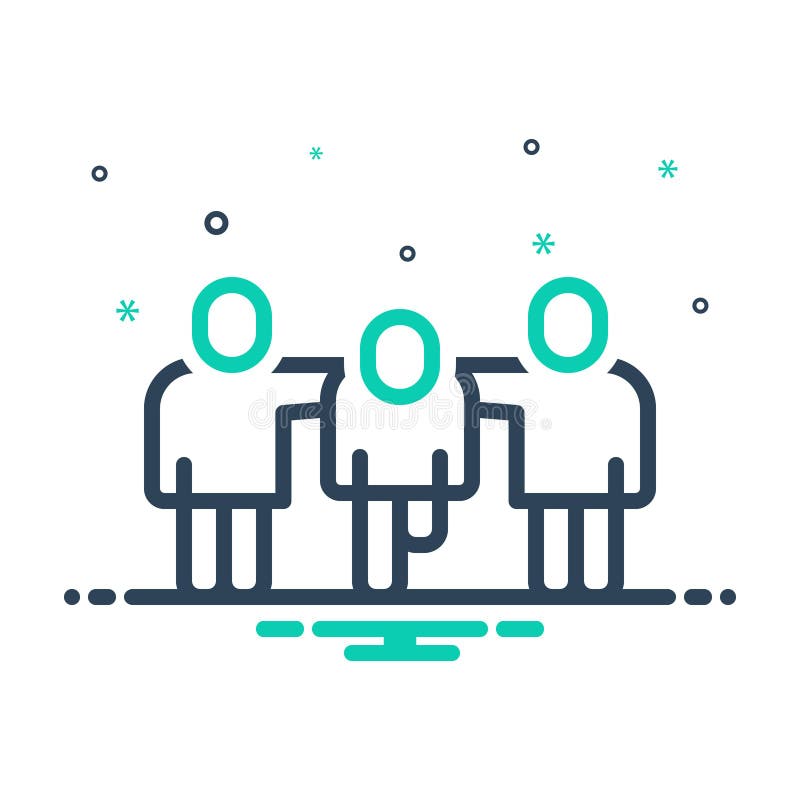 Mix Icon for Helpful, Subsidiary and Auxiliary Stock Vector ...