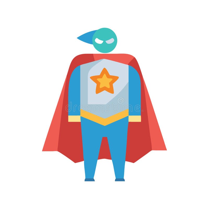 Icon of Hero Cape for Superhero Themes Stock Vector - Illustration of ...