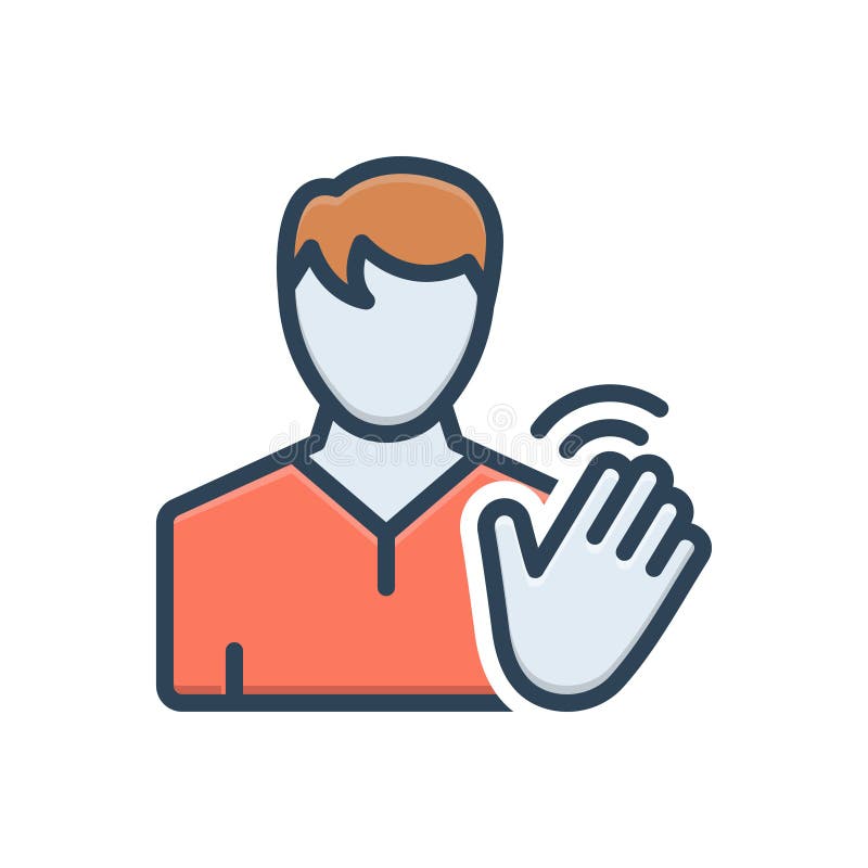 Hi Person Icon Stock Illustrations – 682 Hi Person Icon Stock ...