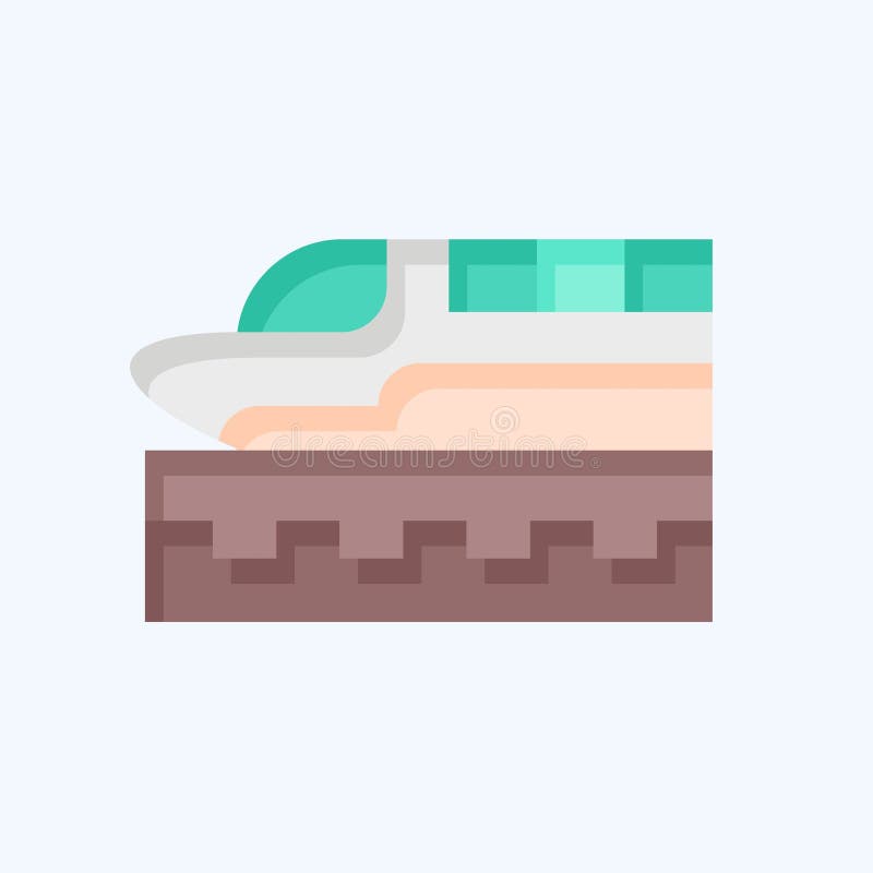 Icon High Speed Train. Related To Future Technology Symbol. Flat Style ...