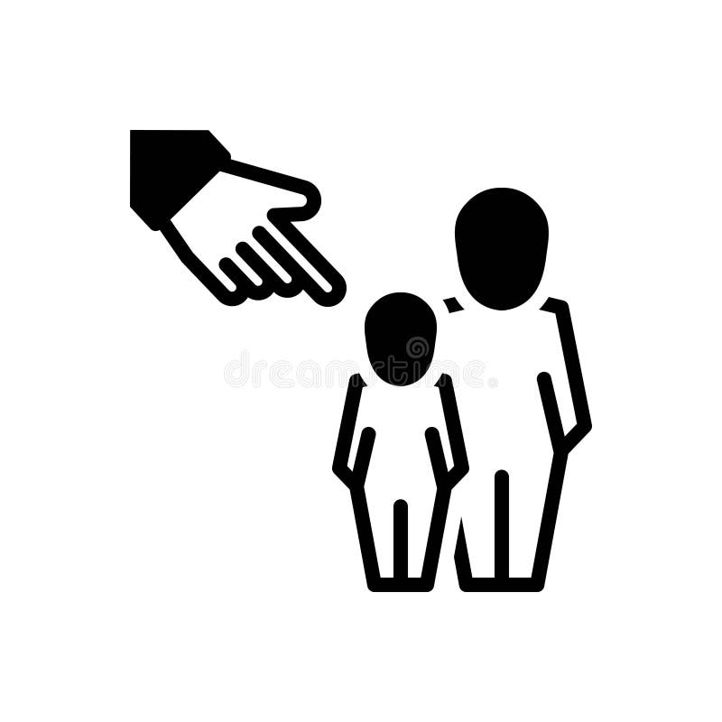 Black Solid Icon for His, Her and Owned Stock Vector - Illustration of ...