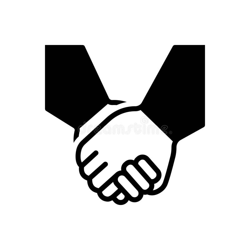 Black Solid Icon for Holding, Hand and Teamwork Stock Vector ...