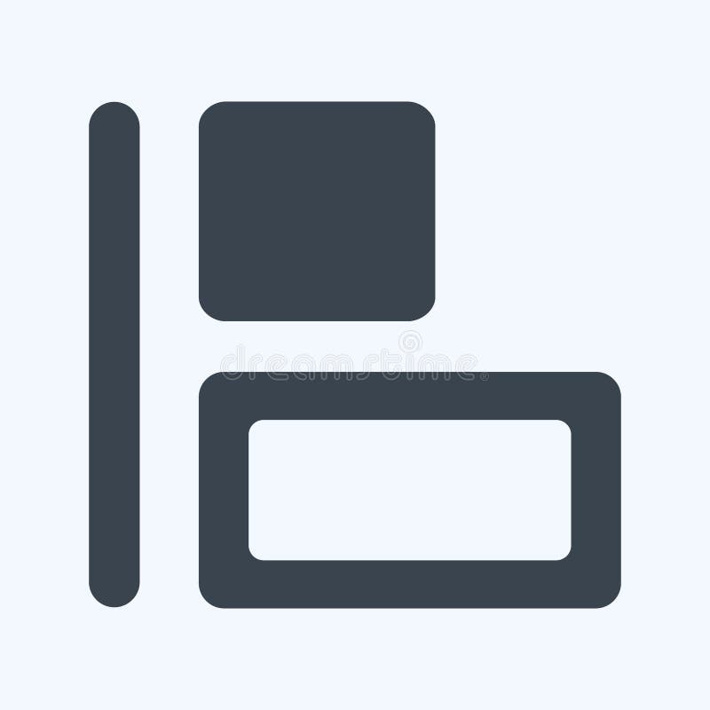 Icon Horizontal Align Left - Glyph Style,Simple Illustration,Editable ...