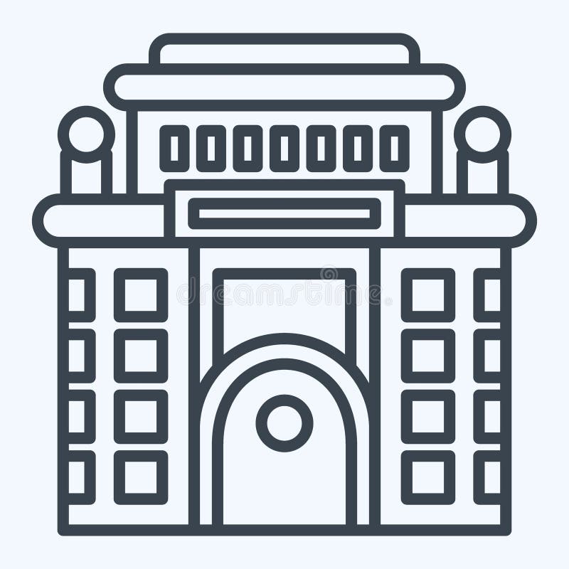 Icon Hotel. Related To Accommodations Symbol. Line Style. Simple Design ...