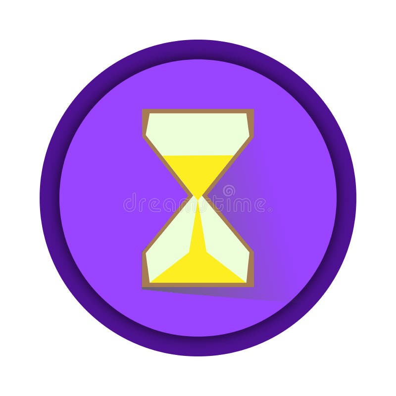 Icon Hourglass Flat Design Stock Illustration Illustration Of Hour 86768358