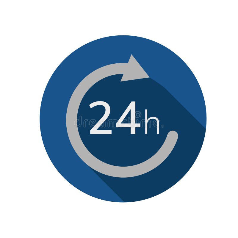 24 hours - 3D button stock illustration. Illustration of twenty - 16081593