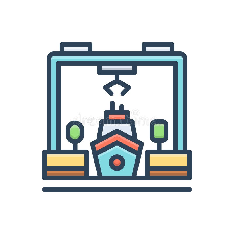 Color Illustration Icon for Hull, Ship and Shipyard Stock Vector ...