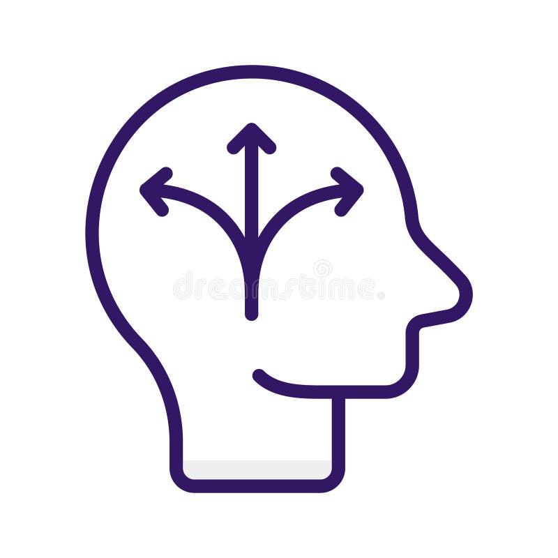 An Icon of a Human Head with Arrows Pointing in Different Directions ...