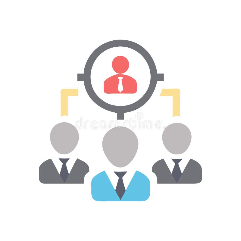 Icon for Human Resources Strategy Development Stock Vector ...