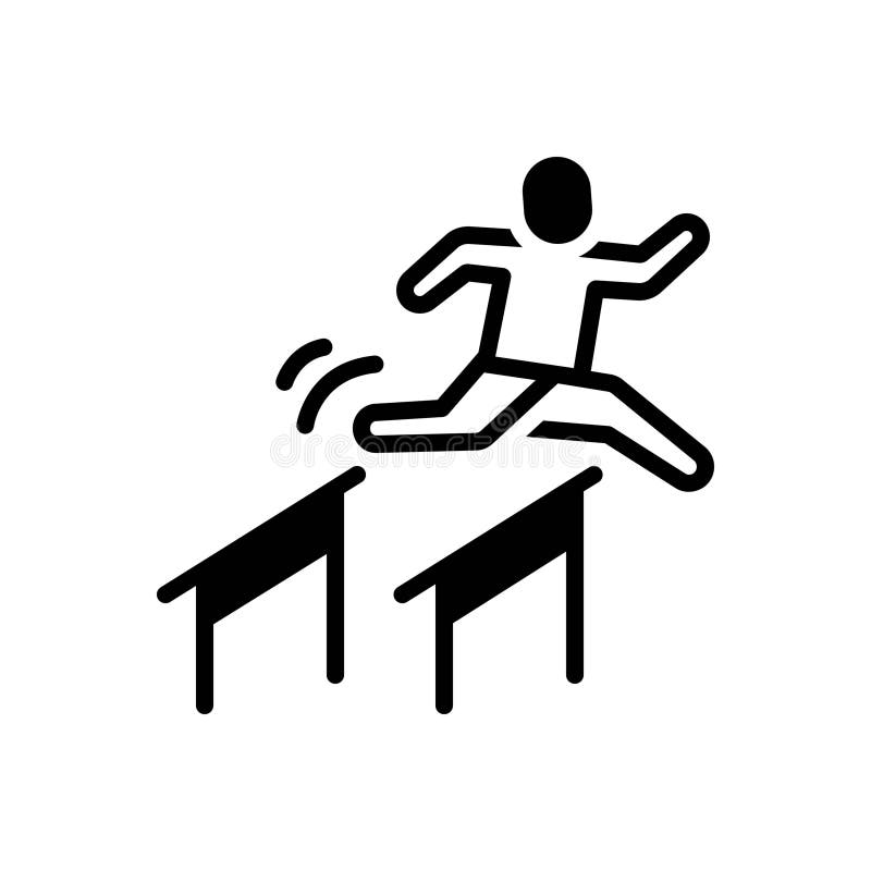 Hurdle Runner and Reporter Cartoon Coloring Page Stock Vector ...