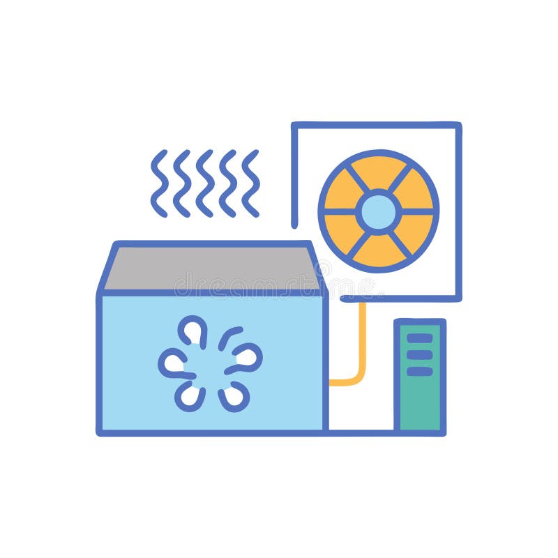 Icon of HVAC for Comfort and Safety Stock Image - Illustration of ...