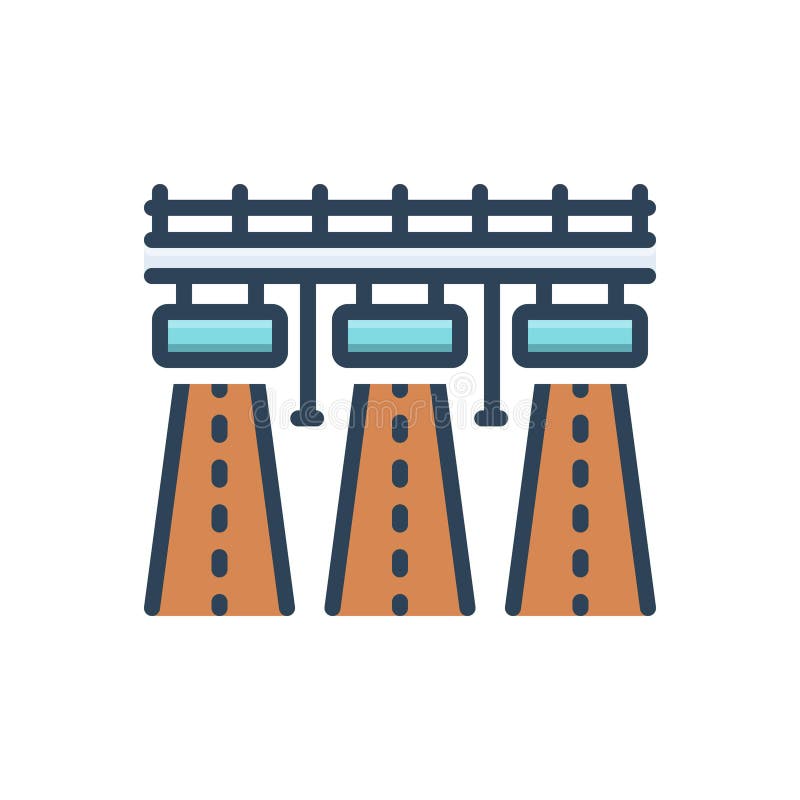Color Illustration Icon for Hwy, Highway and Journey Stock Illustration ...