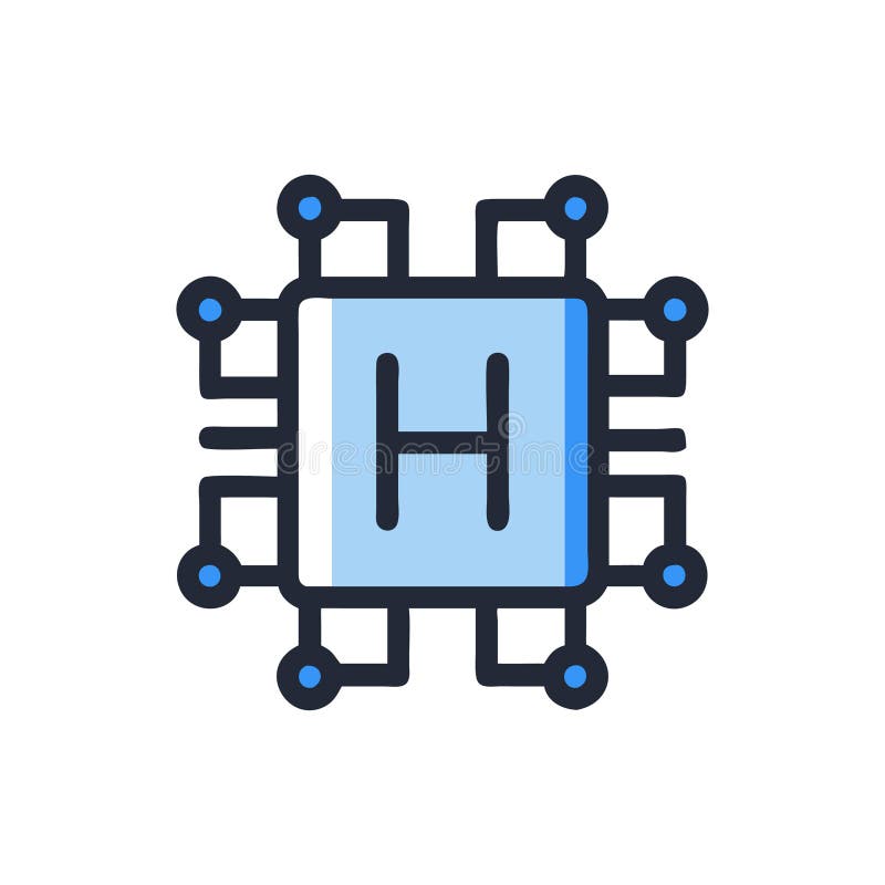 Icon of Hypervisor for Cloud Solutions Stock Image - Illustration of ...