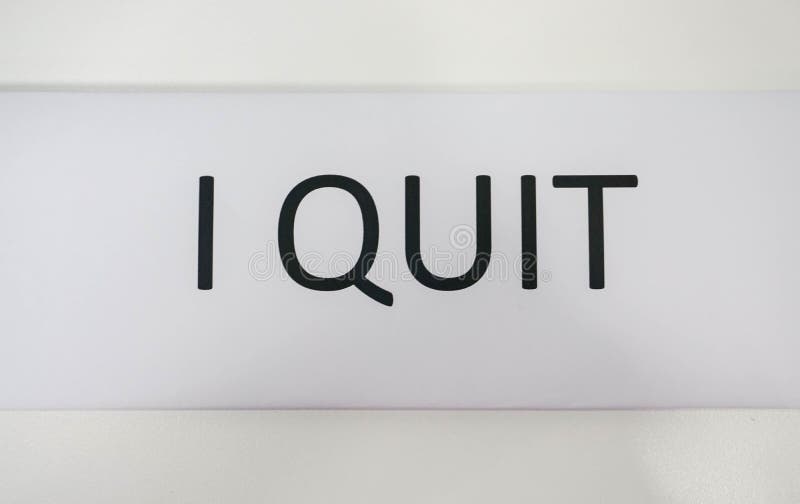 Icon of I Quit Job by Print Stock Image - Image of business, progress ...