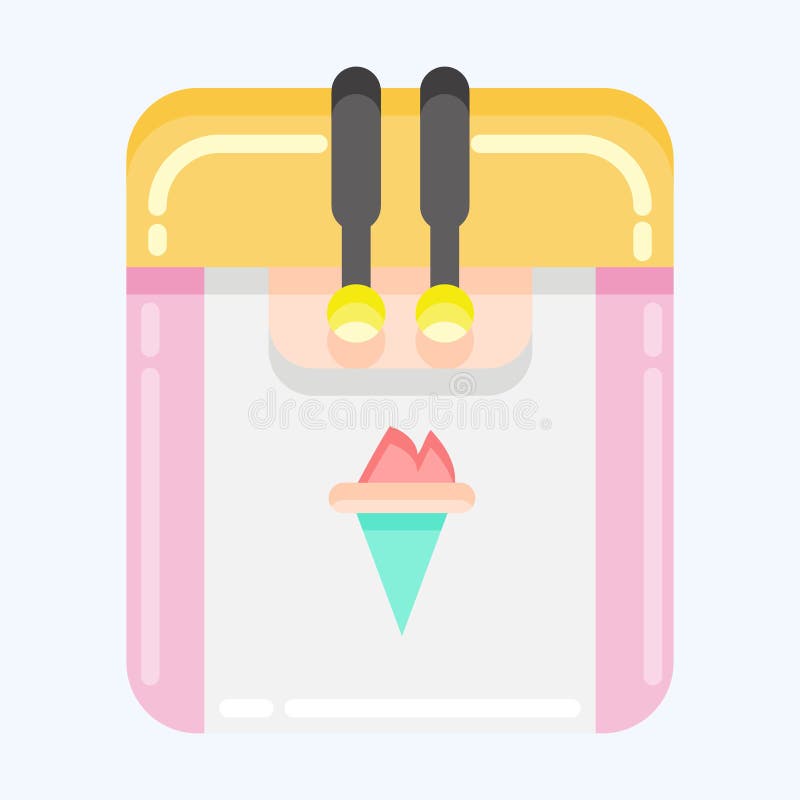 Icon Ice Cream Machine. Suitable for Kitchen Appliances Symbol. Flat ...