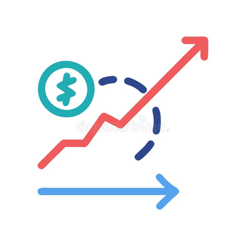 Break Even Point Icon stock vector. Illustration of ideas - 352794759