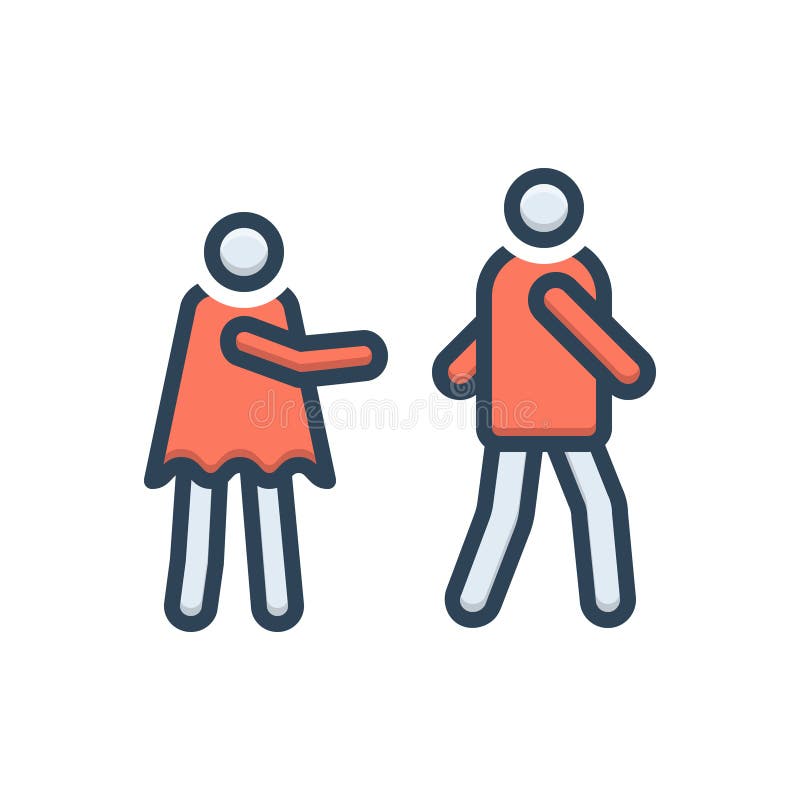 Mix Icon for Ignore, Avoid and Neglect Stock Illustration ...