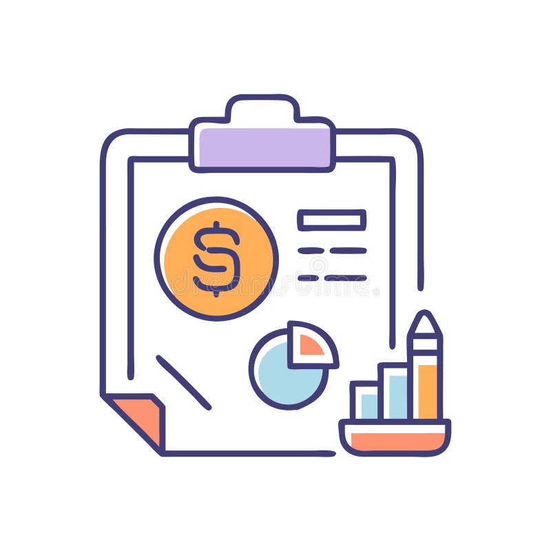 Icon for Overview of Financial Planning Tools Stock Vector ...