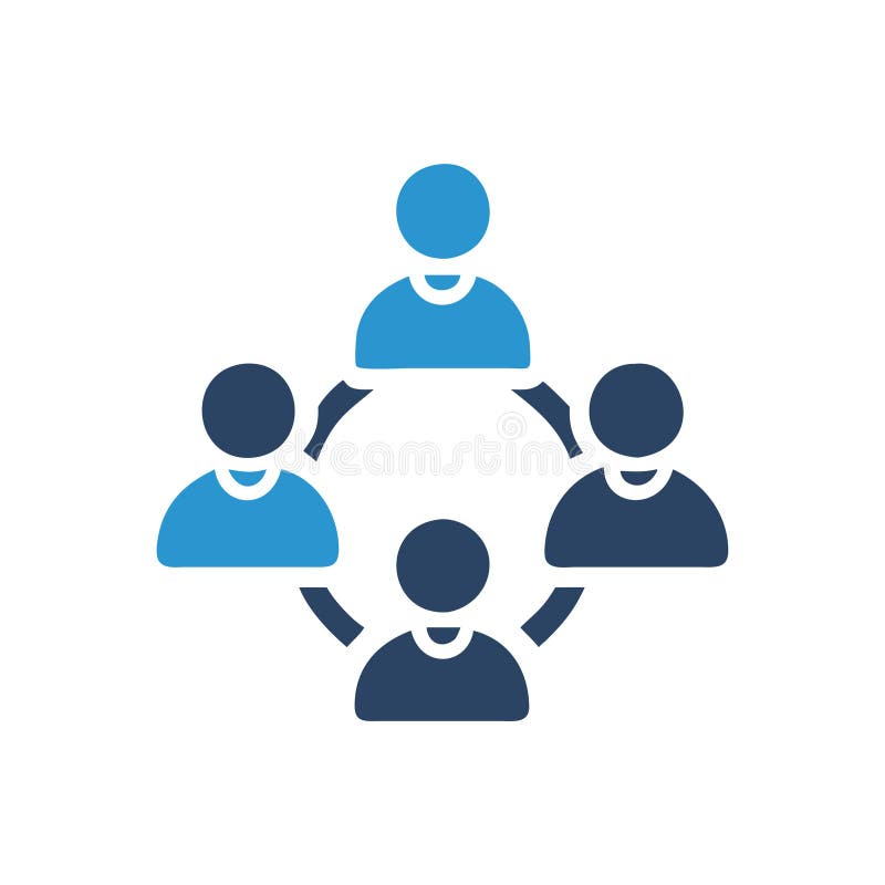 Collaboration Teamwork Icon Design Stock Illustration - Illustration of ...