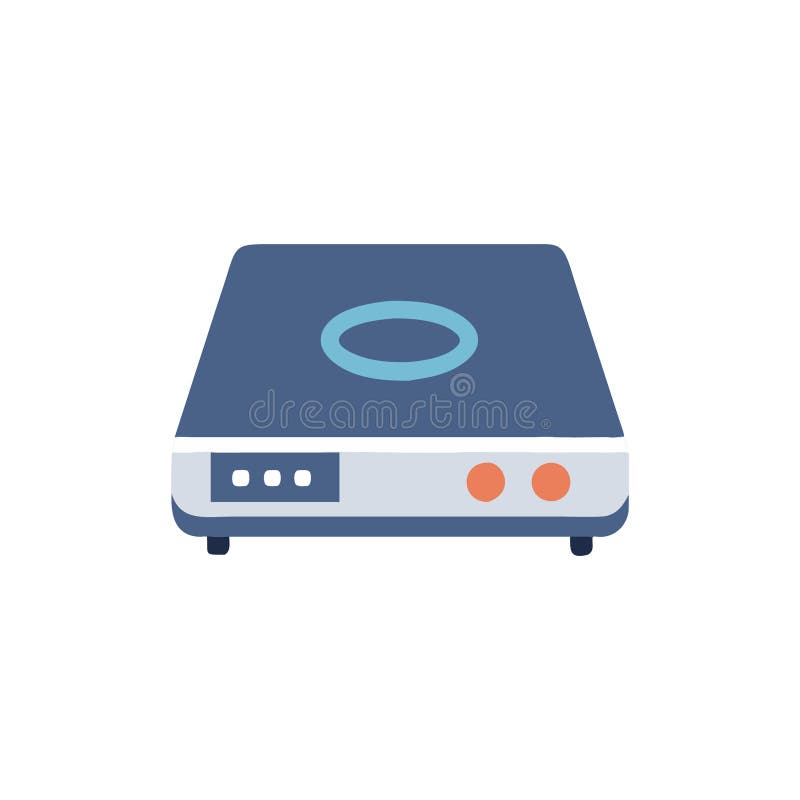 Compact Portable Induction Cooker Icon for Space Saving Stock ...