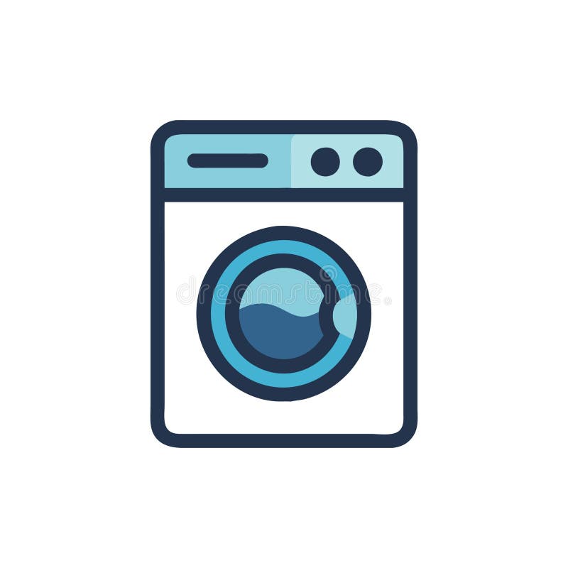 Compact Washing Machine Icon for Small Spaces Stock Photo ...