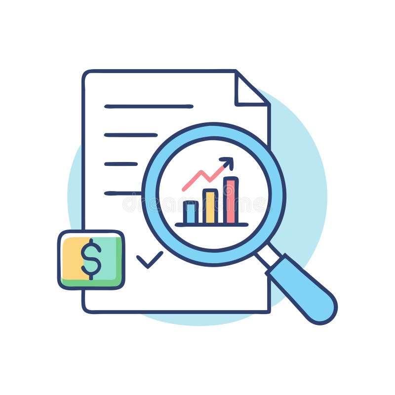 Comprehensive Business Audit Icon Stock Vector - Illustration of ...