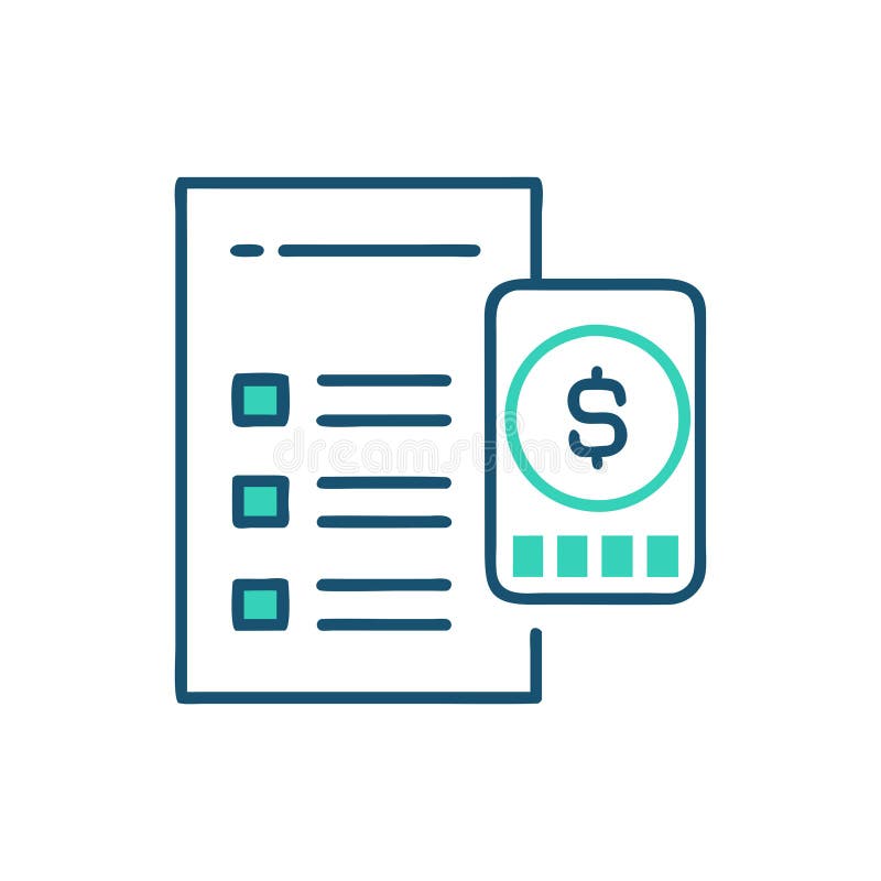 Comprehensive Business Expense Report Icon Stock Vector - Illustration ...