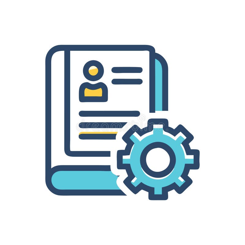 Comprehensive Business Operations Manual Icon Stock Vector ...
