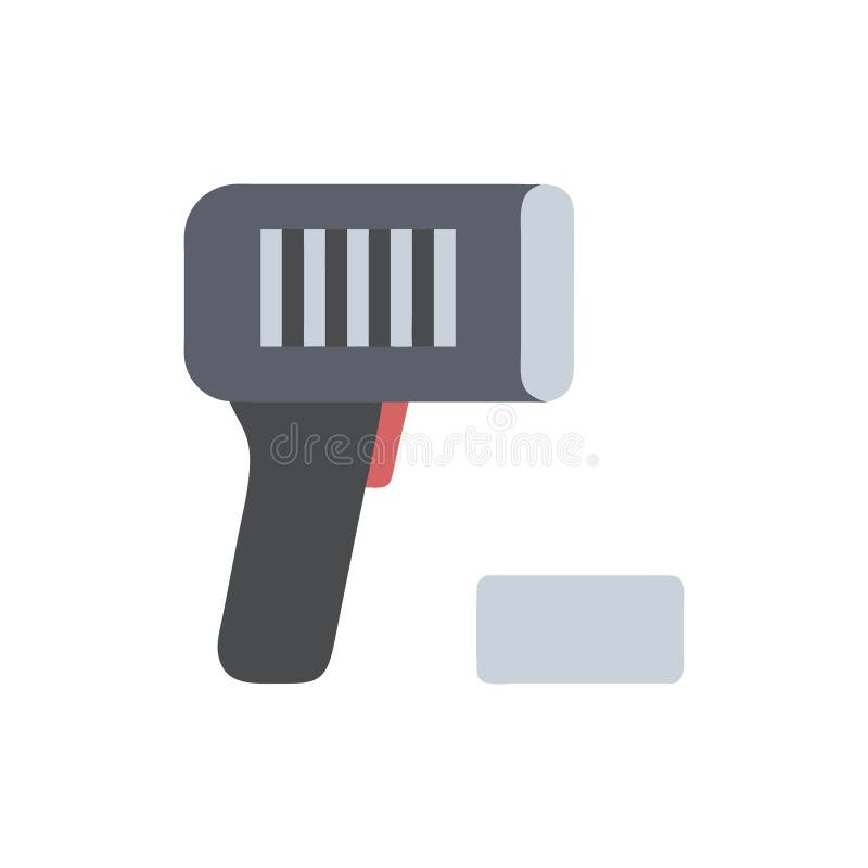 High-Speed Barcode Scanner Icon for Retail Stock Illustration ...