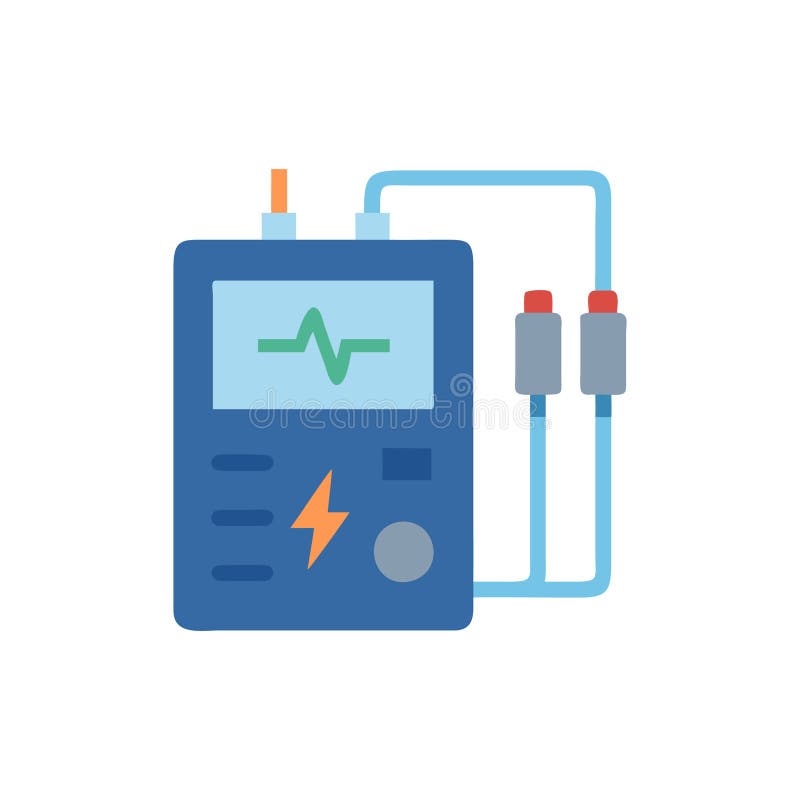Reliable Battery Discharge Analyzer Icon for Testing Stock Illustration ...