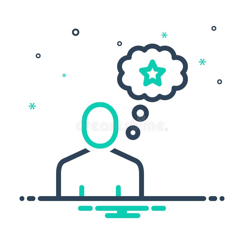 Mix Icon for Imagine, Envision and Speculate Stock Vector ...