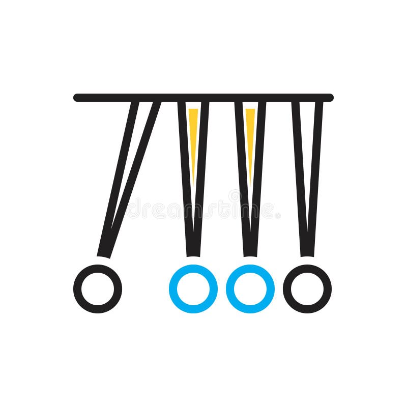 Multi Color Icon for Impact, Effect and Force Stock Illustration ...