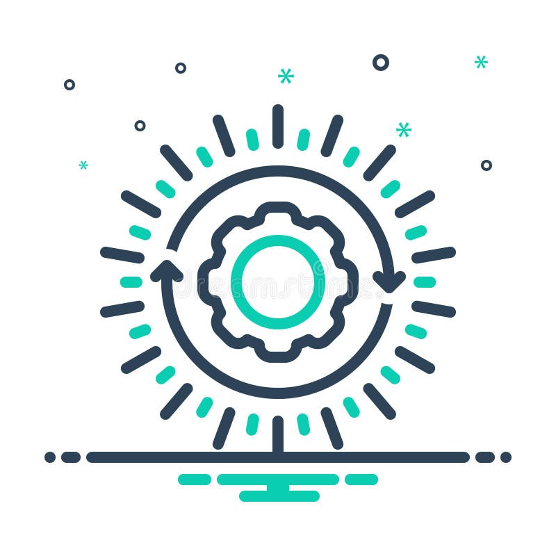 Mix Icon for Implementing, Implementation and Execution Stock ...