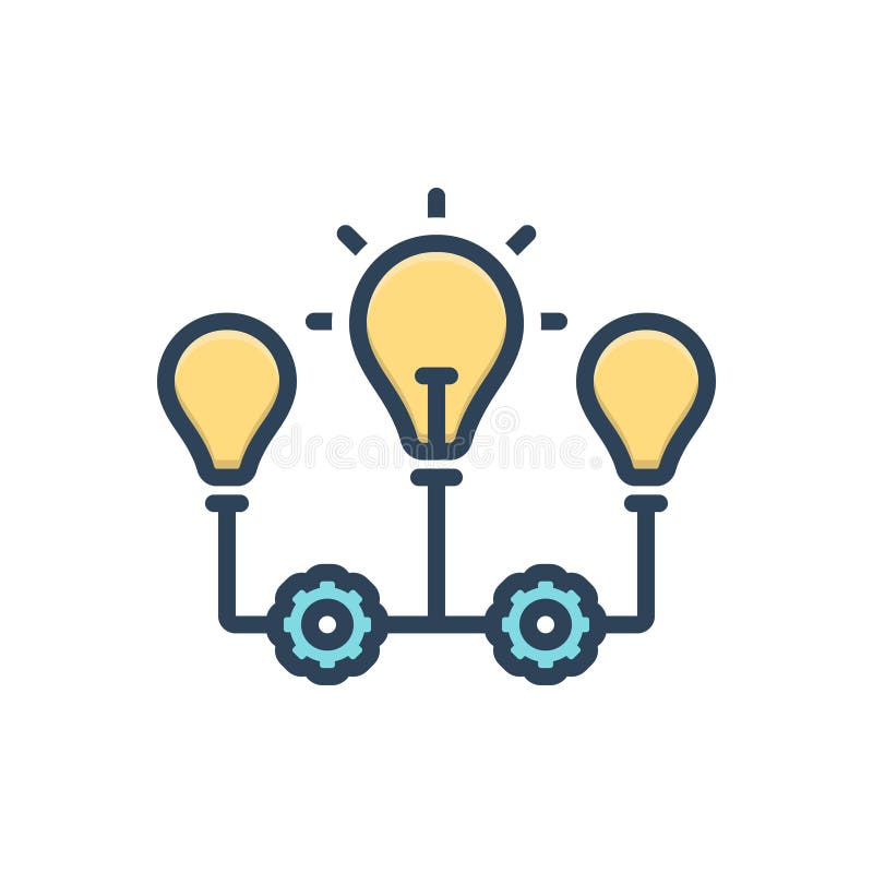 Color Illustration Icon for Implications, Conclusion and Indication ...