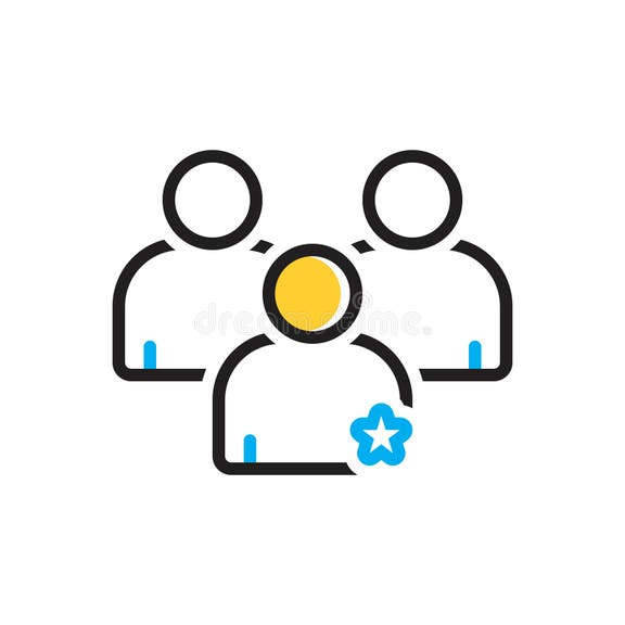 Multi Color Icon for Importance, Weightage and People Stock ...