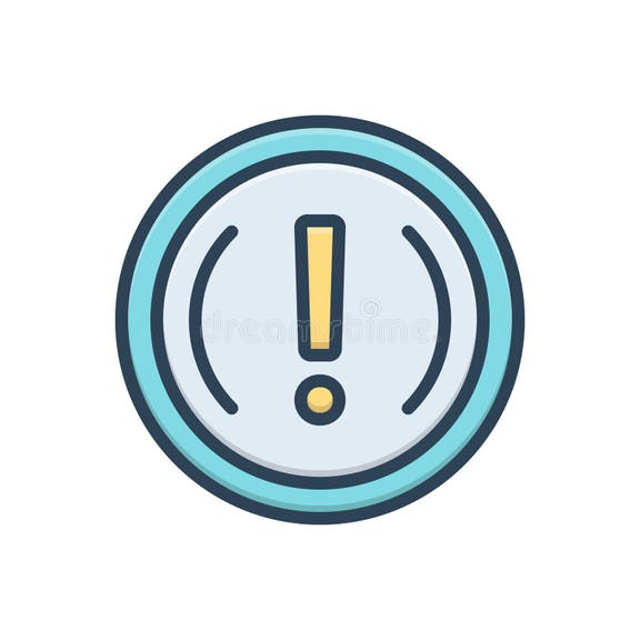 Color Illustration Icon for Important, Exclamation and Mark Stock ...