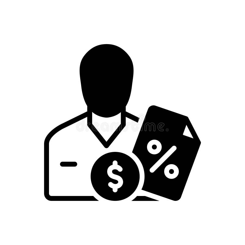 Black Solid Icon for Imposed, Foist and Levy Stock Vector ...