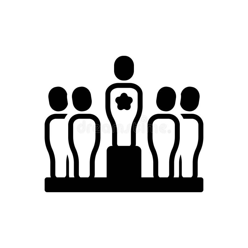 Black Solid Icon for Impressive, Powerful and Effective Stock Vector ...