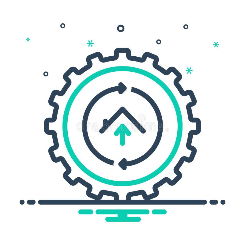 Mix Icon for Improvement, Workflow and Process Stock Vector ...