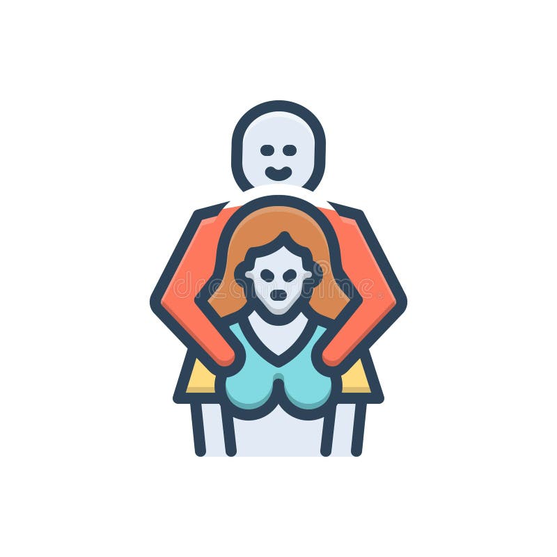 Color Illustration Icon for Inappropriate, Unfair and Harassment Stock ...